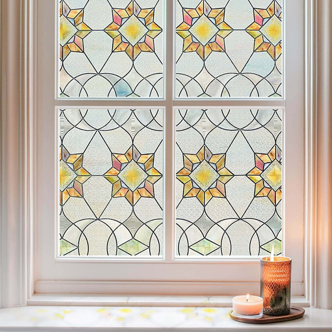 Victoria Stained Glass Decorative Window Film-Fancyfix – Fancyfix Home Decor