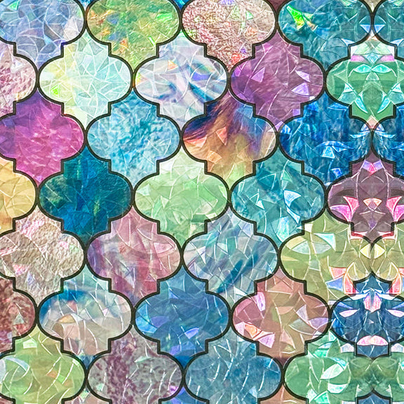 Colorful Cloverleaf Rainbow Laser Window Film | Fancyfix – Fancyfix ...