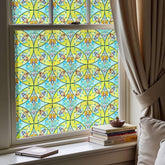 Unique Window Film solution-Decorative Privacy Faux Stained Glass Film – Fancyfix Home Decor