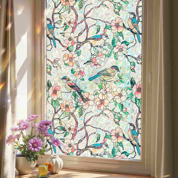 Laser Paradise Stained Glass Decorative Window Film-Fancyfix – Fancyfix ...