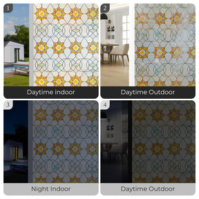 Victoria Stained Glass Decorative Window Film-Fancyfix – Fancyfix Home Decor