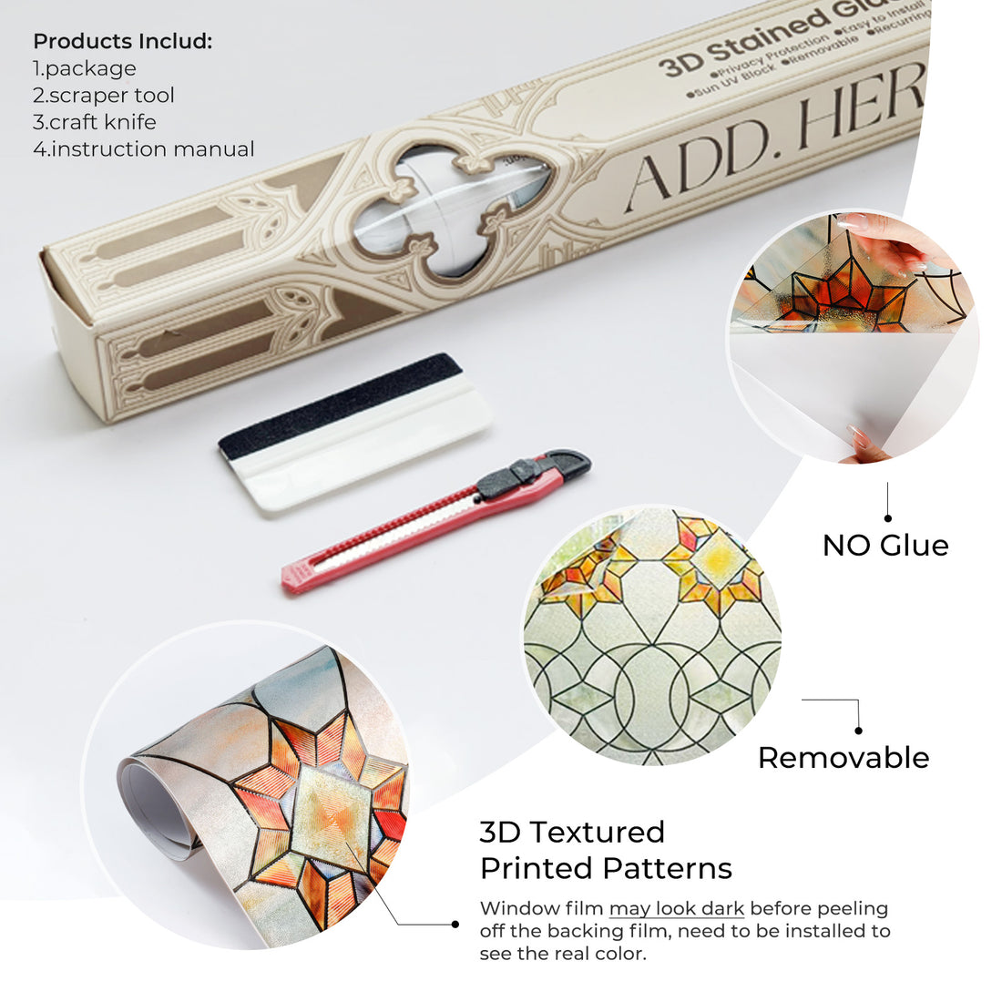 Victoria Stained Glass Decorative Window Film-Fancyfix – Fancyfix Home Decor