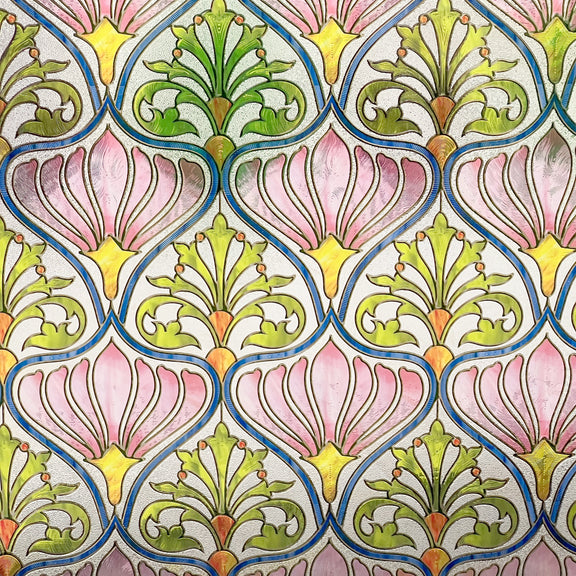 Daisy Stained Glass Window Film-FancyfixHome Decor – Fancyfix Home Decor